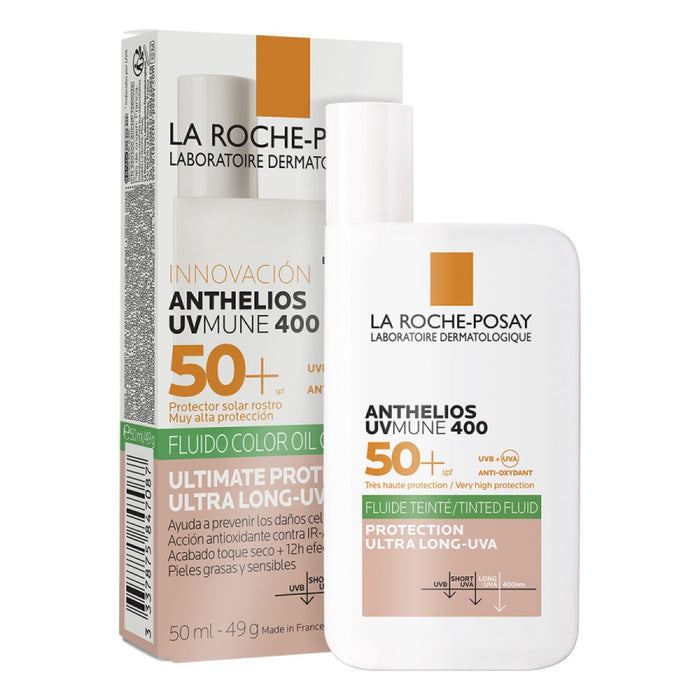 La Roche Posay Anthelios 50+ Color Fluido Piel Sensible 50ml - Uv Mune ...