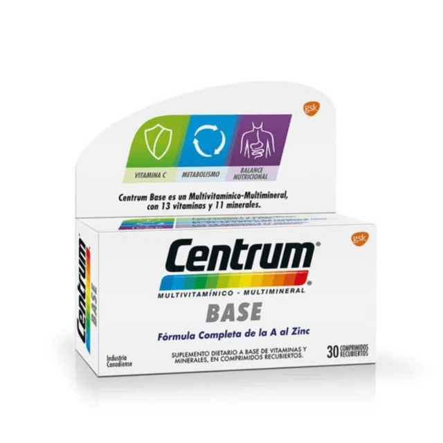 Centrum Base - Multivitaminico Mineral - 30 Comprimidos — Farmacias Daniotti