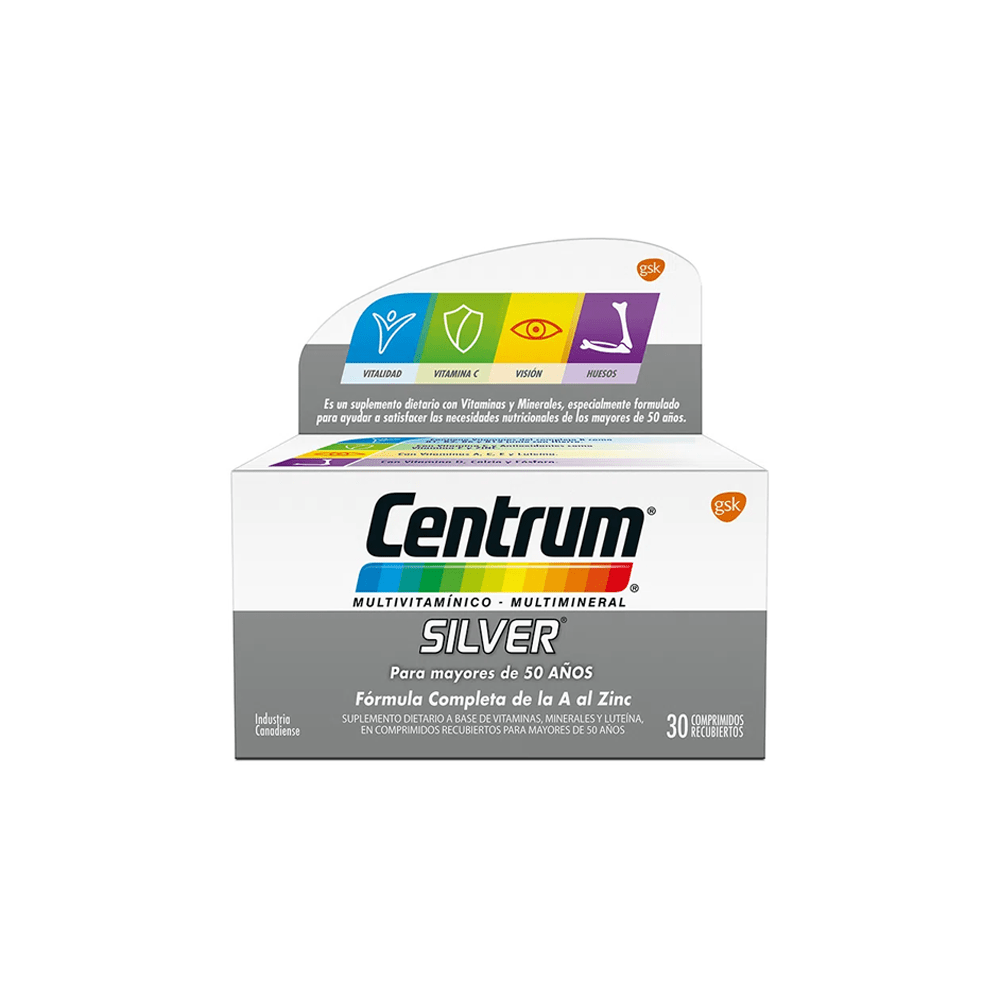 Centrum silver multivitamínico - multimineral 30 comprimidos ...
