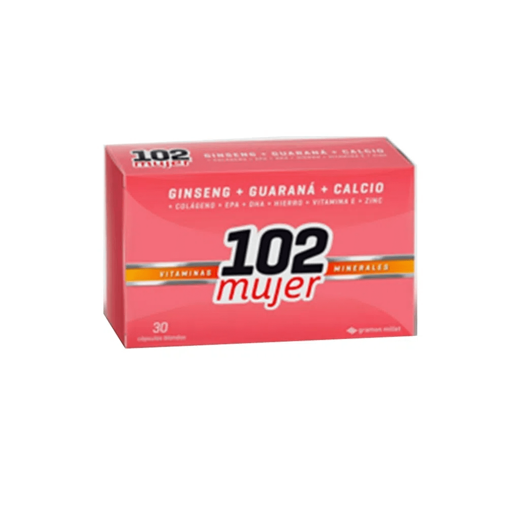 102 Años Plus Mujer, 30 Comprimidos — Farmacias Daniotti